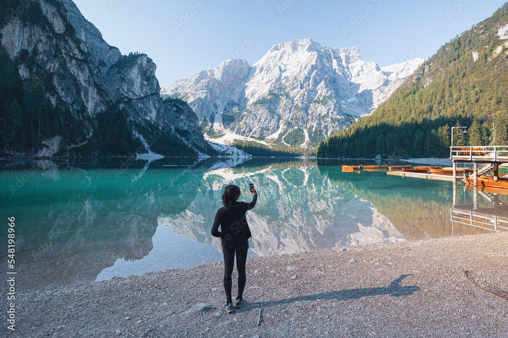 Lago di Braies Stock Photo | Adobe Stock