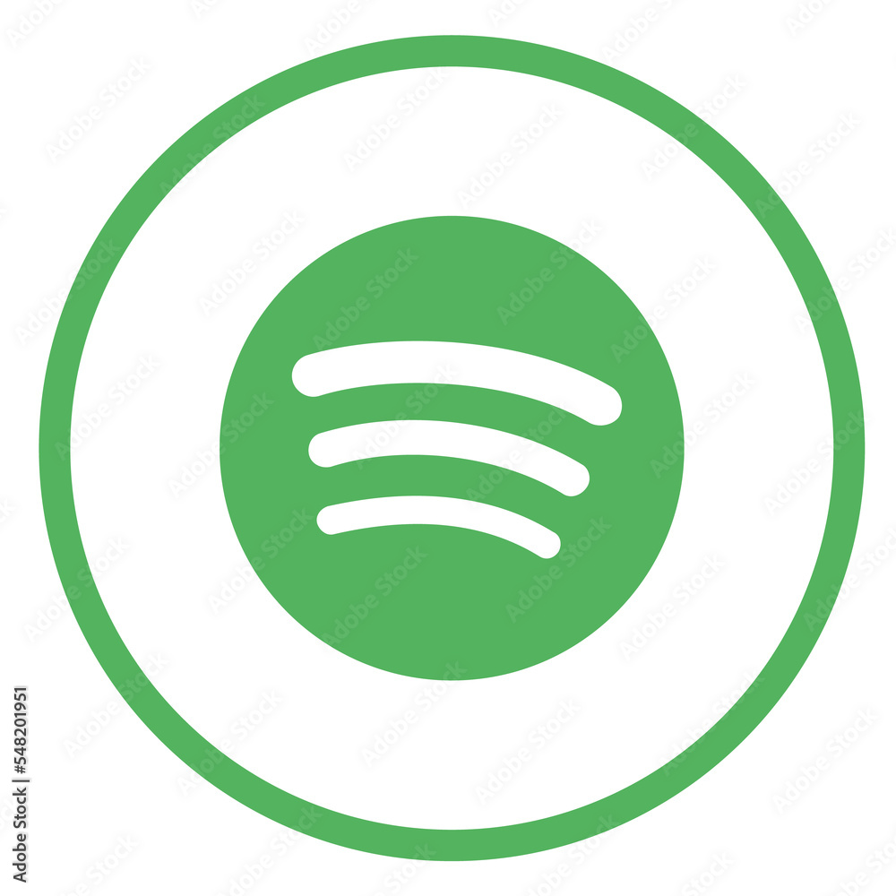 Logo icon of Spotify app. Stock Illustration | Adobe Stock
