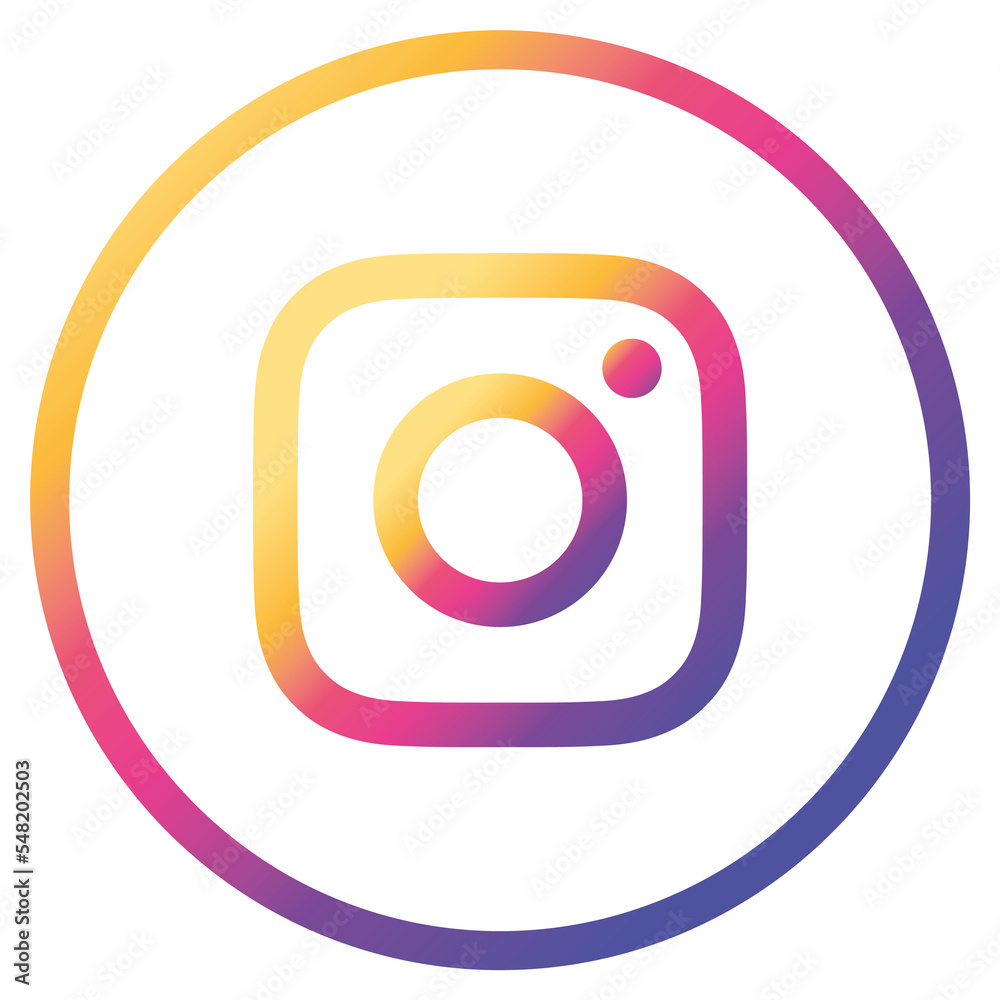 Instagram camera logo icon. Social media logo. ilustração do Stock ...