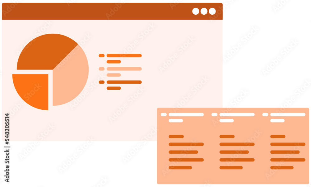 display pie charts and business reports complete with diagram ...