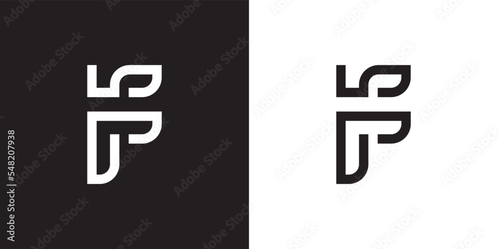 Minimal SF logo. Icon of a FS letter on a luxury background. Logo idea ...