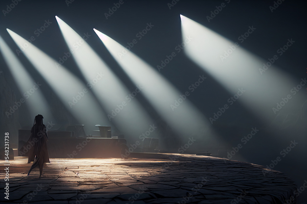 Hidden cave in desert concept art secret room Stock Illustration ...