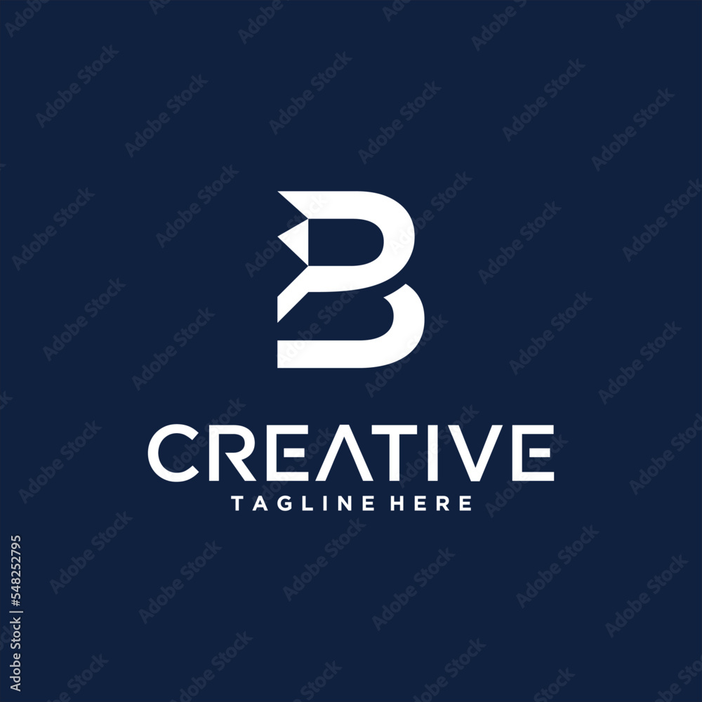 letter B logo vector, letter B business logo, letter B logo company ...