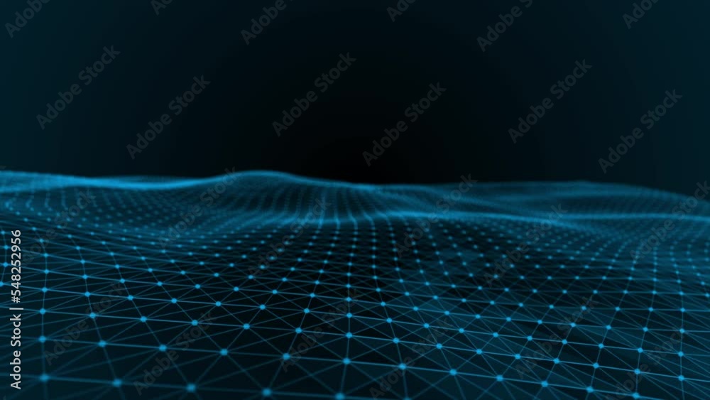 Futuristic Digital Plexus Waves Background, Digital Waves, Plexus Animation, Animated Background ...
