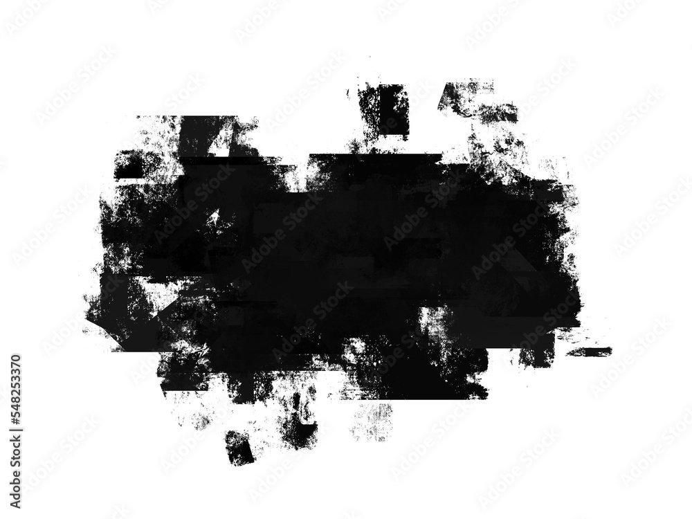 Isolated graphic design element made with brushstroke, hand drawn art ...