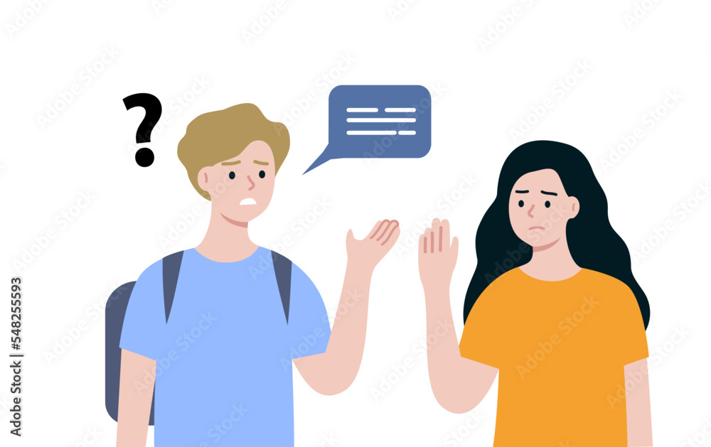 Communication problem, Language barrier concepts. . People having ...