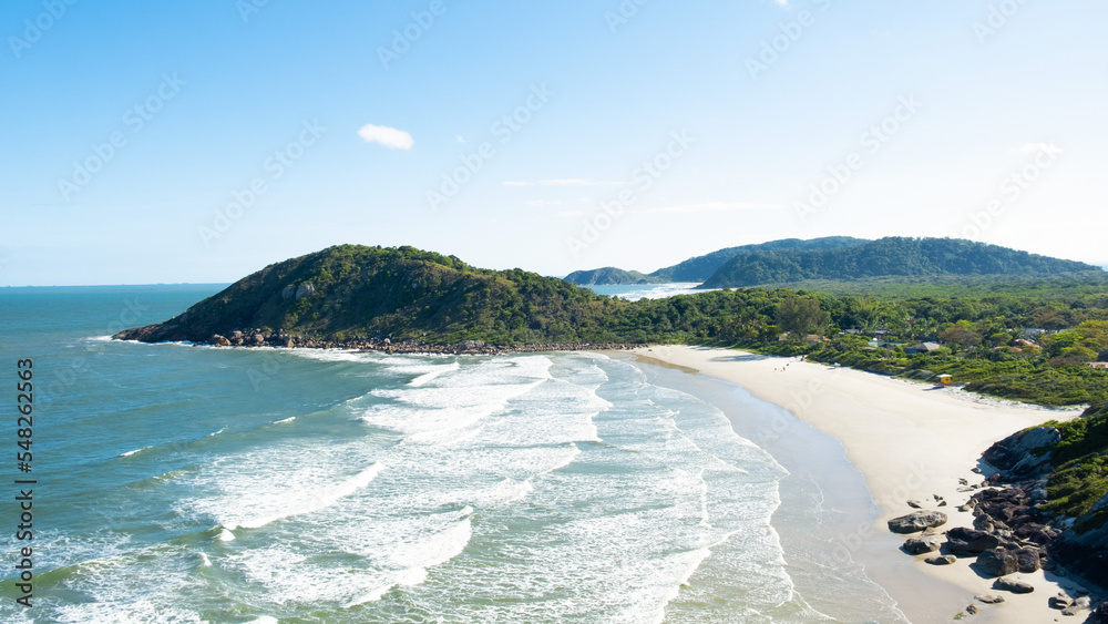 Beautiful views of brazilian beaches in Ilha do Mel, Parana, Brazil ...