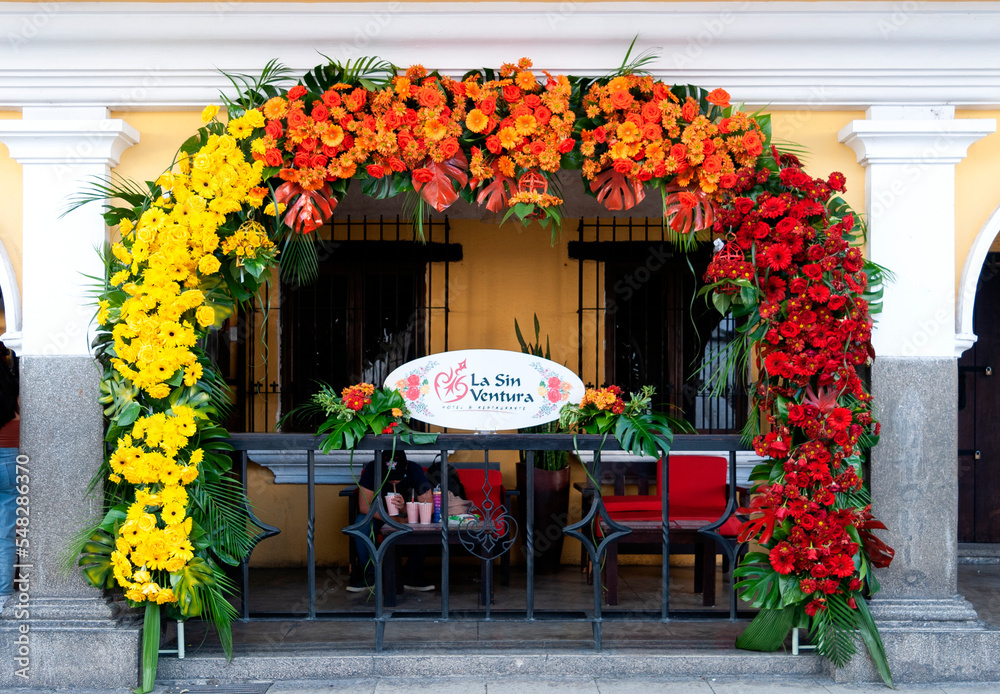 La Antigua Guatemala, Guatemala November 20, 2022. Flower Festival in ...