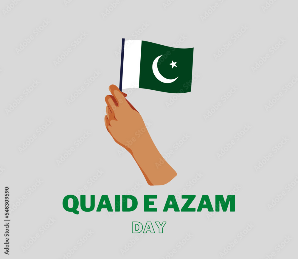 Quaid e Azam Day Poster 25th December Social Media Post Design vector ...