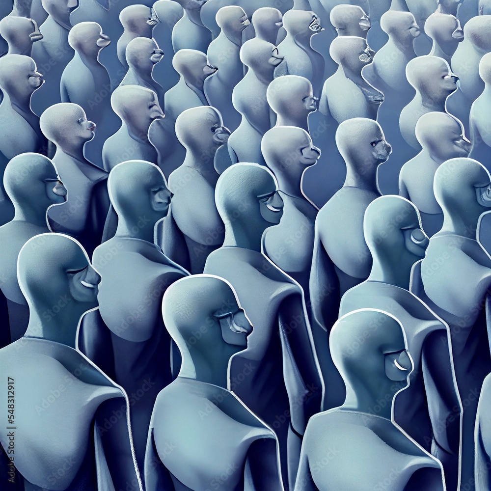 ภาพประกอบสต็อก Midjourney render of mockup, non-existent people ภาพ ...