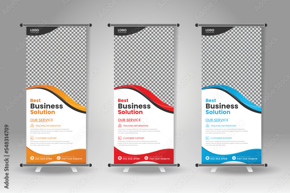 New creative concept Presentation business corporate roll-up banner ...