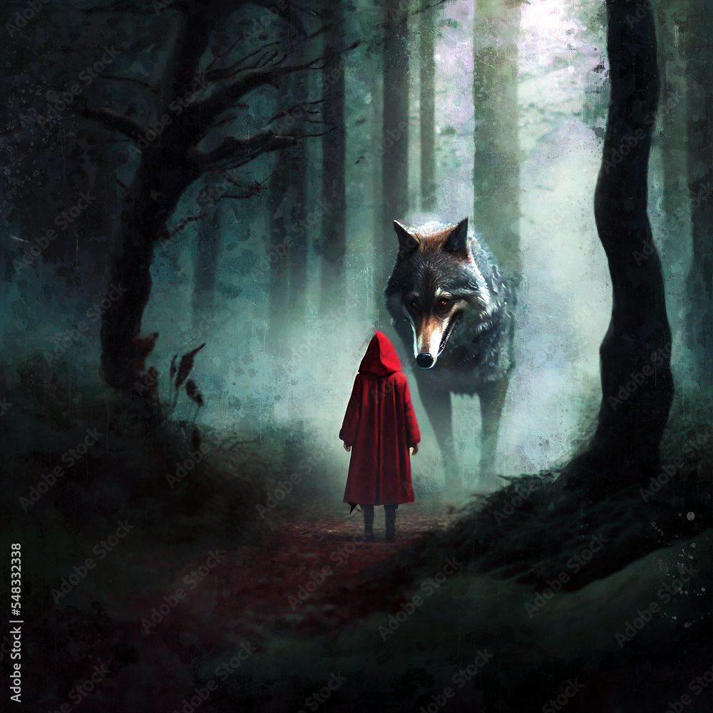 Red Riding Hood Stock Illustration | Adobe Stock