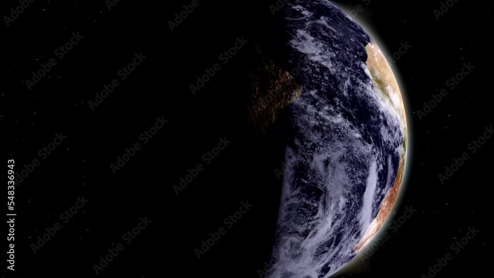 Rotation planet. Earth globe. World map design. Global sphere planet ...