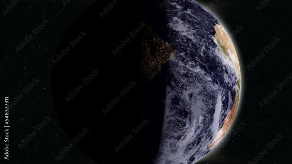 Rotation planet. Earth globe. World map design. Global sphere planet ...