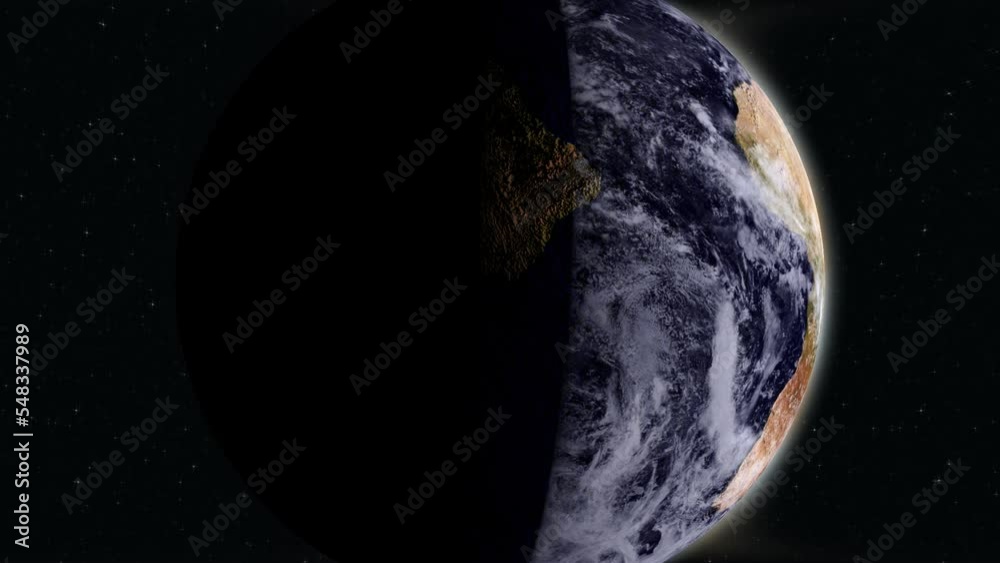 Rotation planet. Earth globe. World map design. Global sphere planet ...