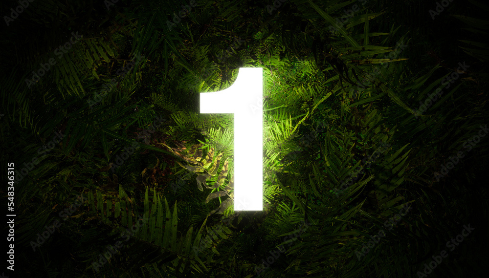 Jungle number 1 one Stock Photo | Adobe Stock