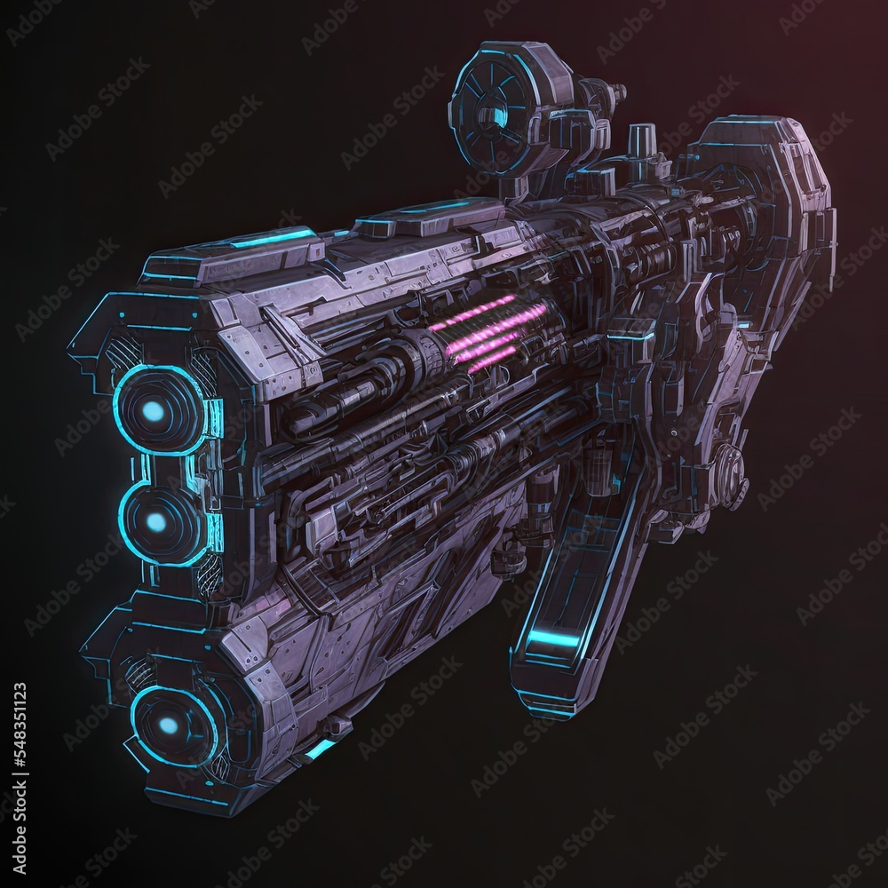 Futuristic Machine Gun