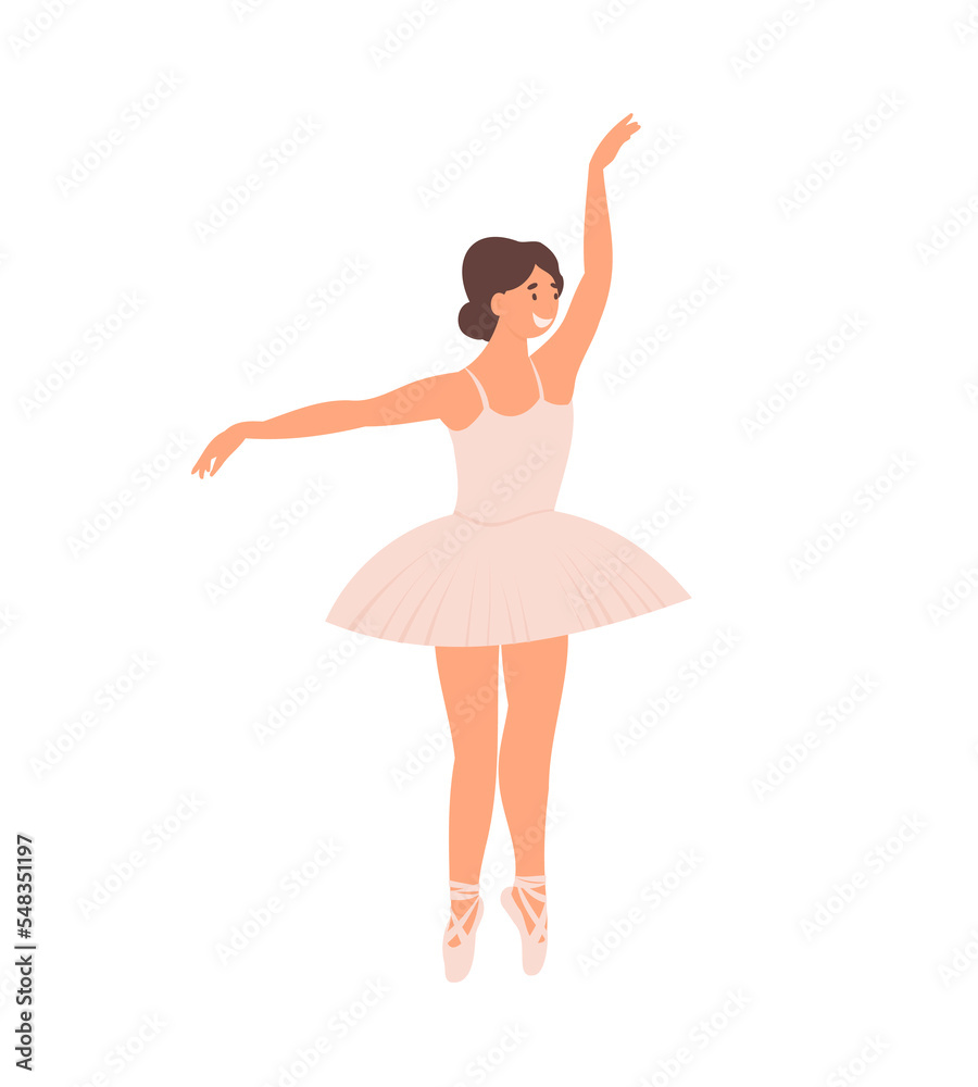 Ballerina, Young graceful woman ballet dancer. Elegant ballerina in ...