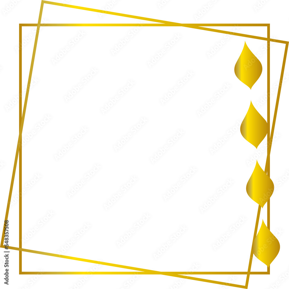 Gold Frame Border for Wedding | Engagement | Announcement Invitation ...