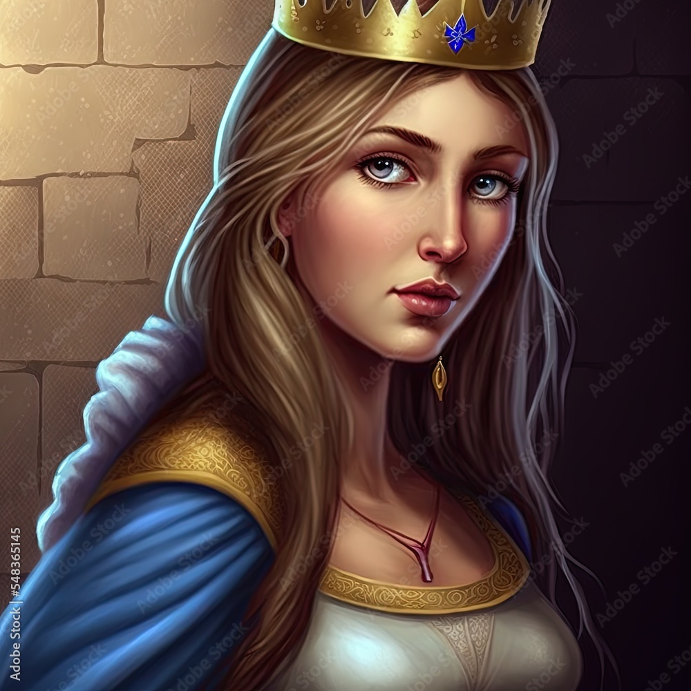 Medieval Princess Cartoon Stock Illustration Adobe Stock