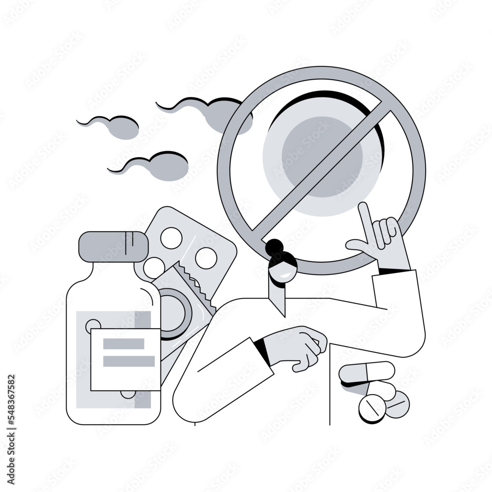 Contraception abstract concept vector illustration. contraception ...