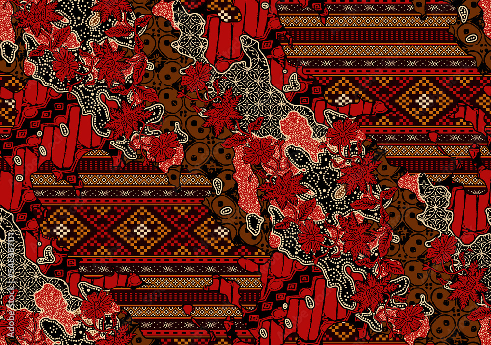 Traditional Batik,midification, ulos, javanese pattern from Indonesia ...