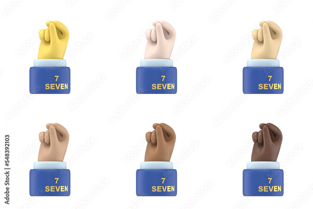 Transparent Backgrounds Mock-up.Five fingers counting icon.3d hand ...