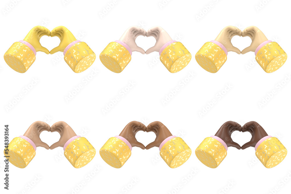 Transparent Backgrounds Mock-up.Cartoon light skin tone hand with gold ...