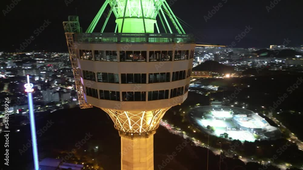 Illuminated Daegu tower 83 iconic Korean observation deck landmark ...
