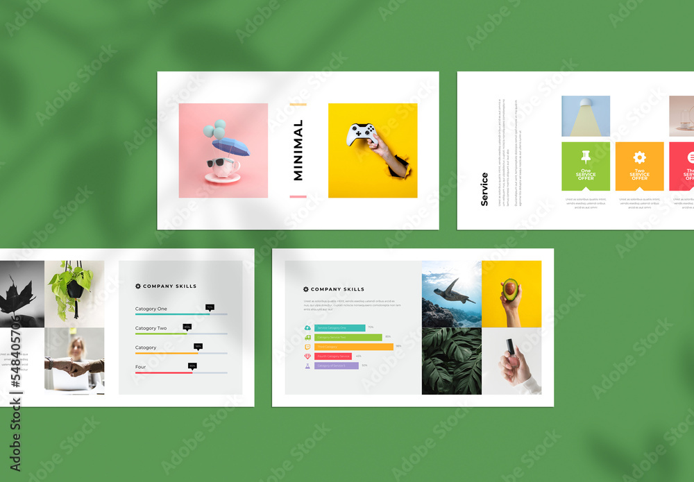 Colorful Presentation Layout Stock Template | Adobe Stock