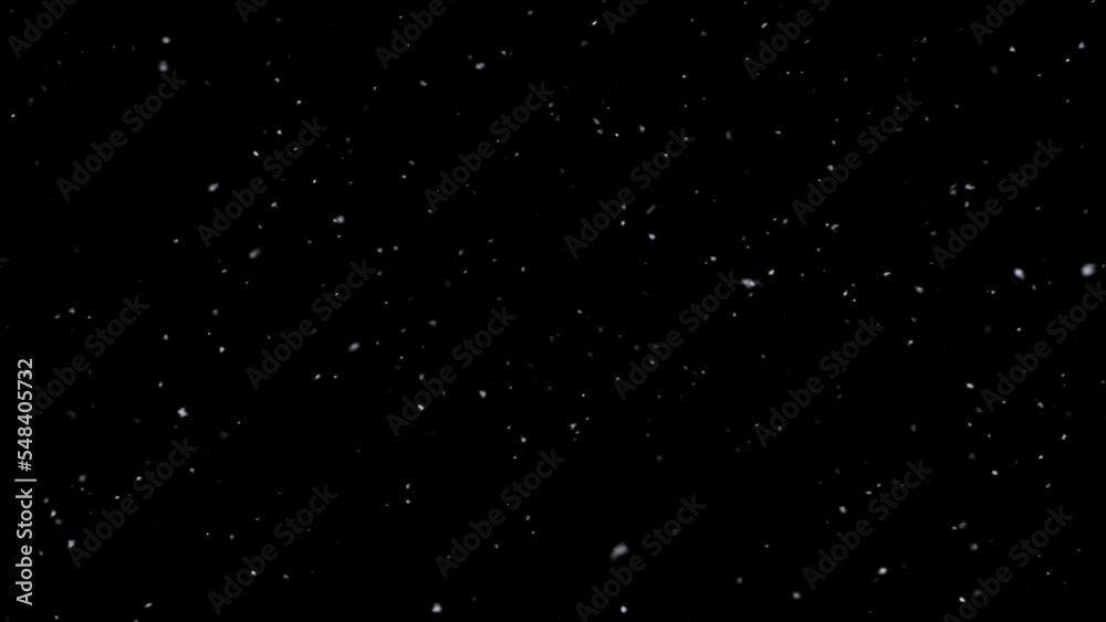 snowfall overlay, black background - winter, slowly falling snow effect ...