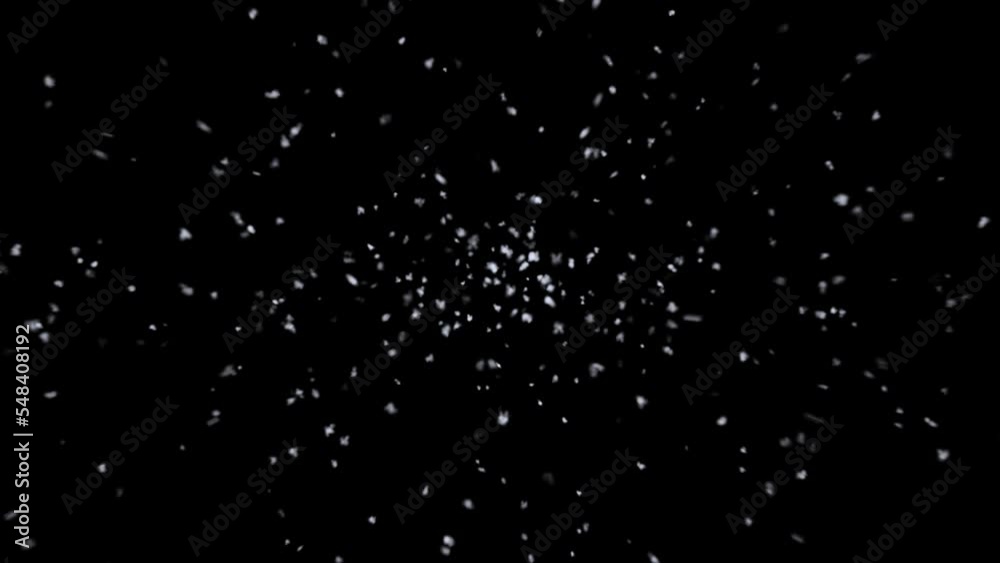 snowfall overlay, black background - winter, slowly falling snow effect ...