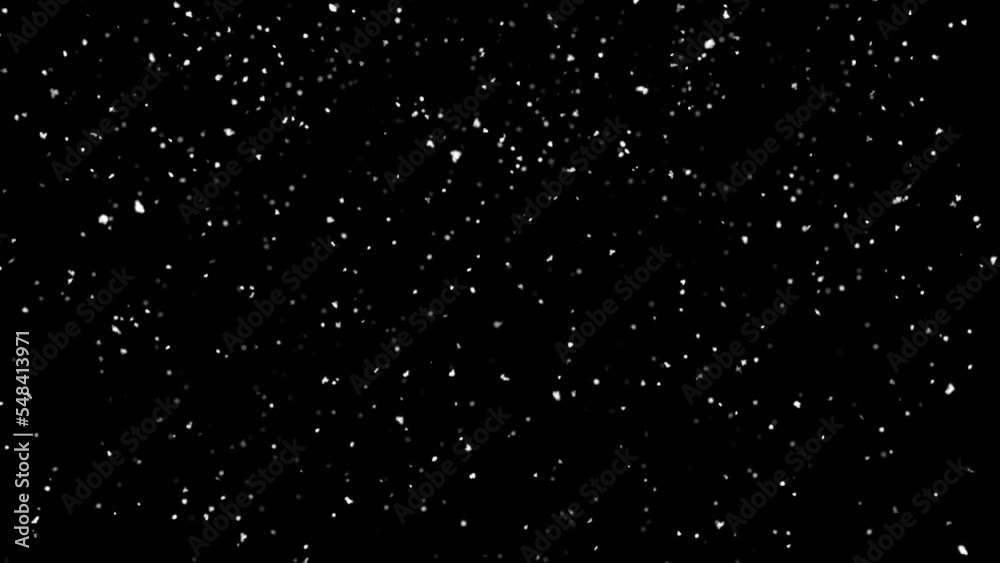 snowfall overlay, black background - winter, slowly falling snow effect ...