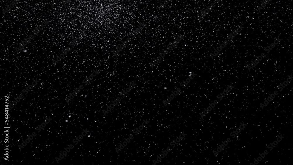 snowfall overlay, black background - winter, slowly falling snow effect ...