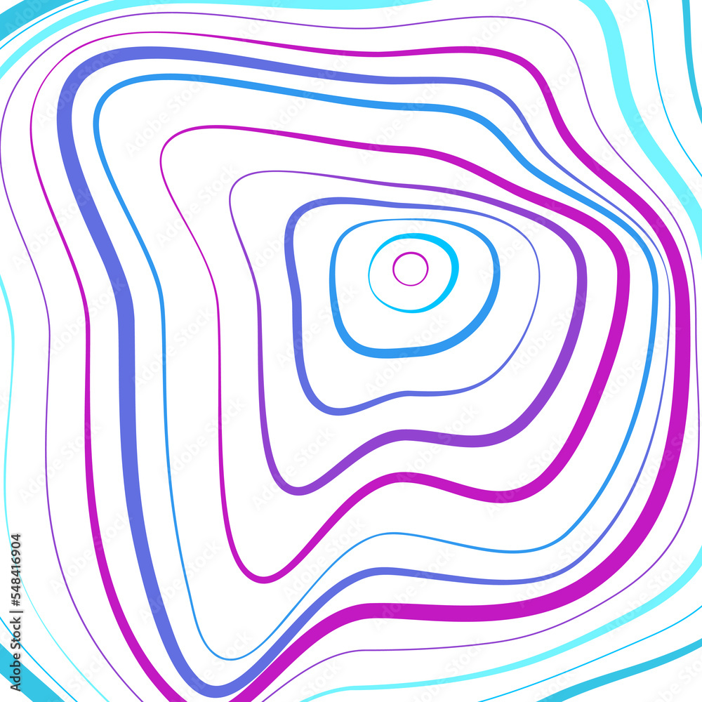 Vector of deformed colorful circle banner. The text box with a ...