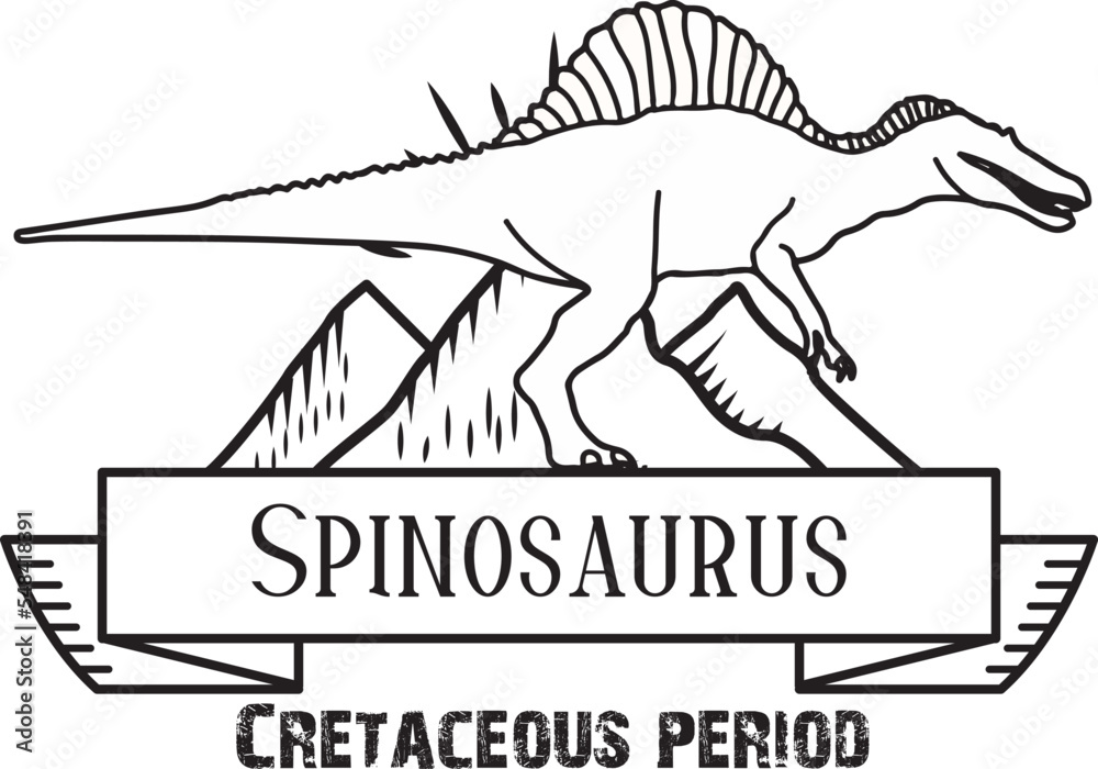 Spinosaurus Spinosaurus aegyptiacus large carnivorous Cretaceous period ...