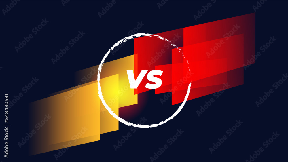 Facts vs myths versus battle background with lightning bolt. Concept of ...