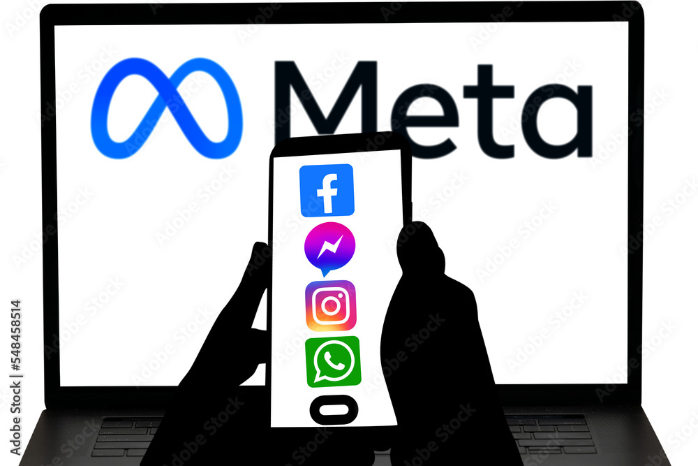 Fotografia do Stock: MADURAI, INDIA, 23TH NOVEMBER 2022: Meta company ...