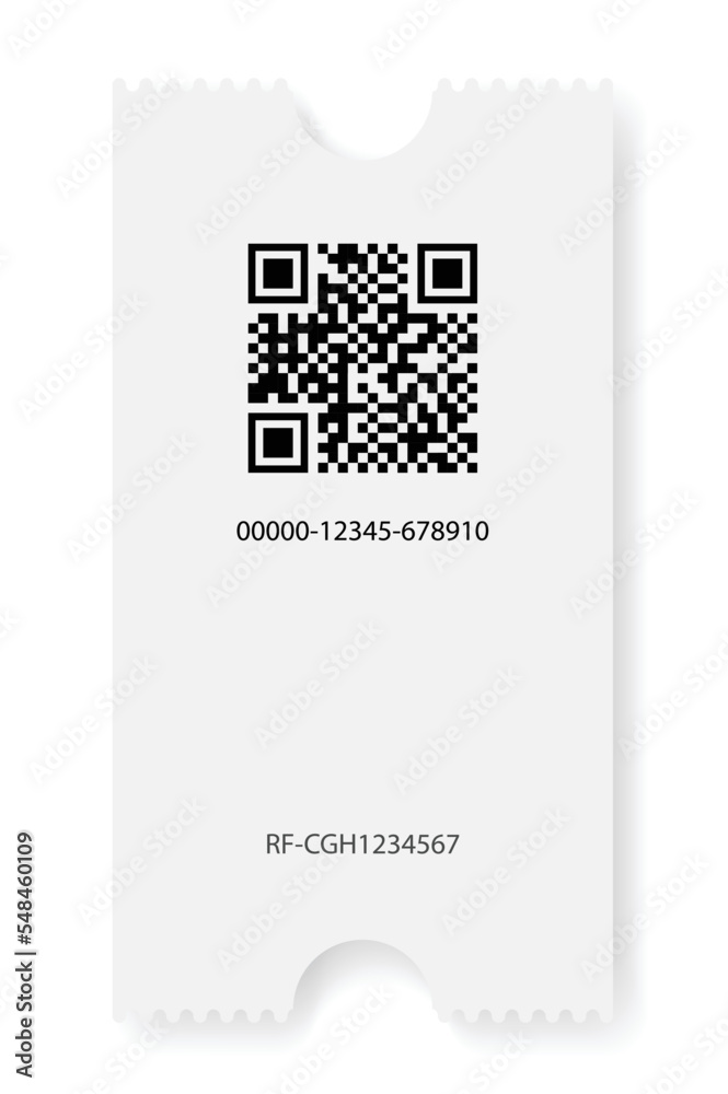 Vetor do Stock: Empty ticket template. Blank concert ticket or lottery ...