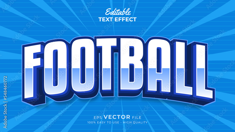 Editable text style effect - sports text effects style illustration ...