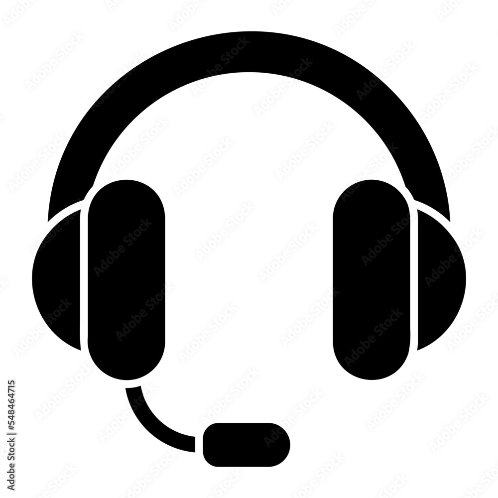 headset icon Stock Vector | Adobe Stock