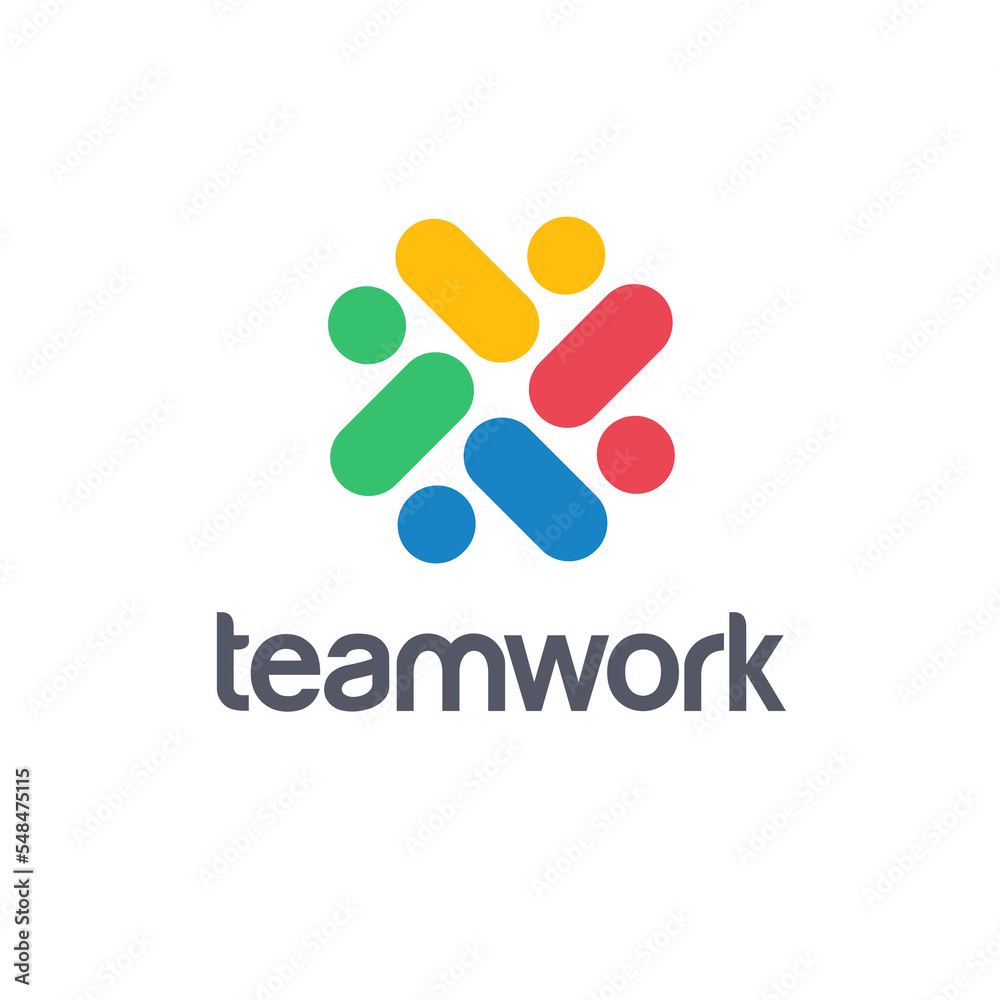 Vector logo design template for social media, teamwork. Stock Vector ...