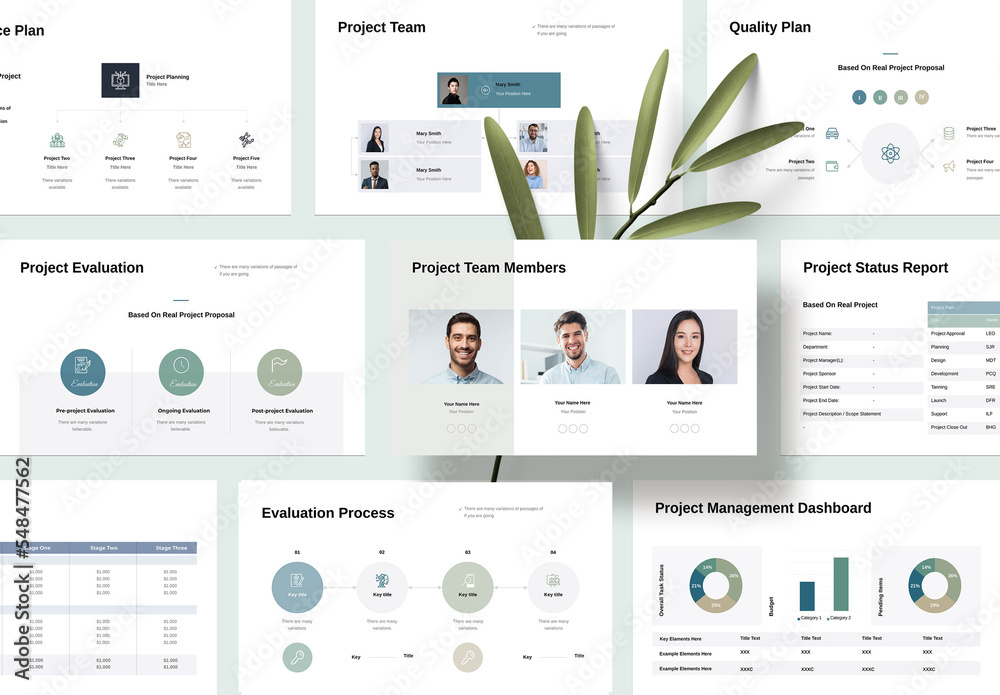 E_Project Proposal Stock Template | Adobe Stock