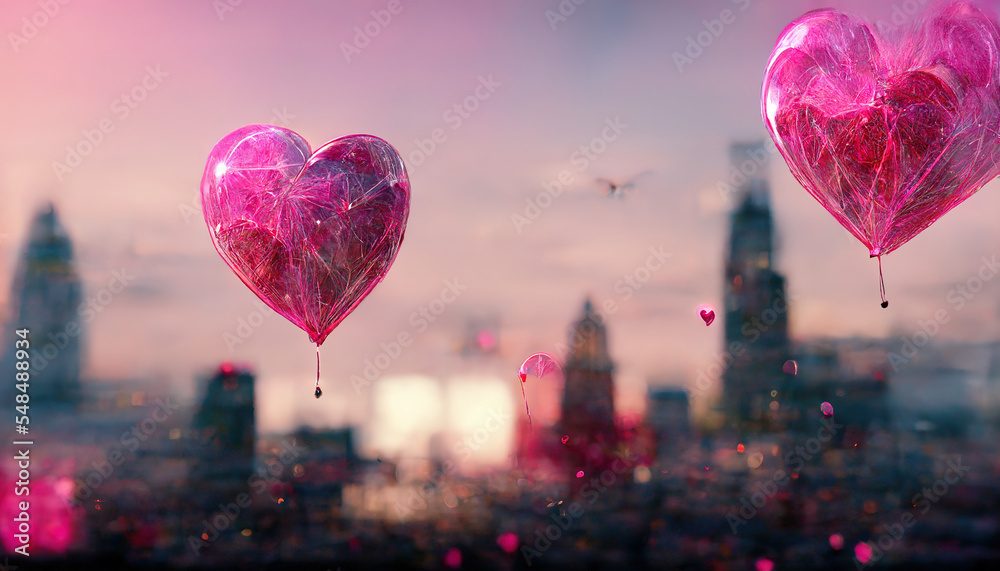 Abstract love background. AI render.a Stock Illustration | Adobe Stock