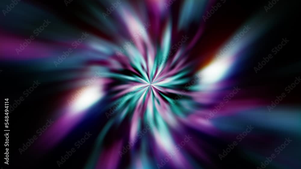 Loop abstract multicolored circle lights tunnel background for ...