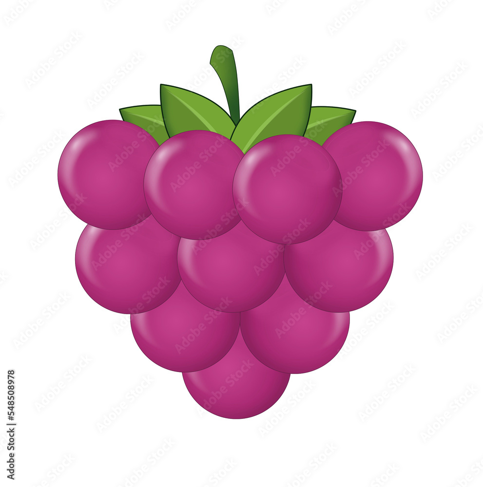 cartoon fruit raspberry isolated illustration for children Stock ...