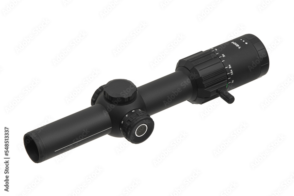 Modern optical sight for sniper rifles. Aiming device for shooting at ...