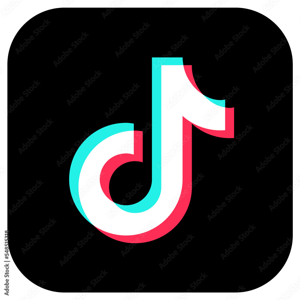 Tiktok social media logo Stock Photo | Adobe Stock