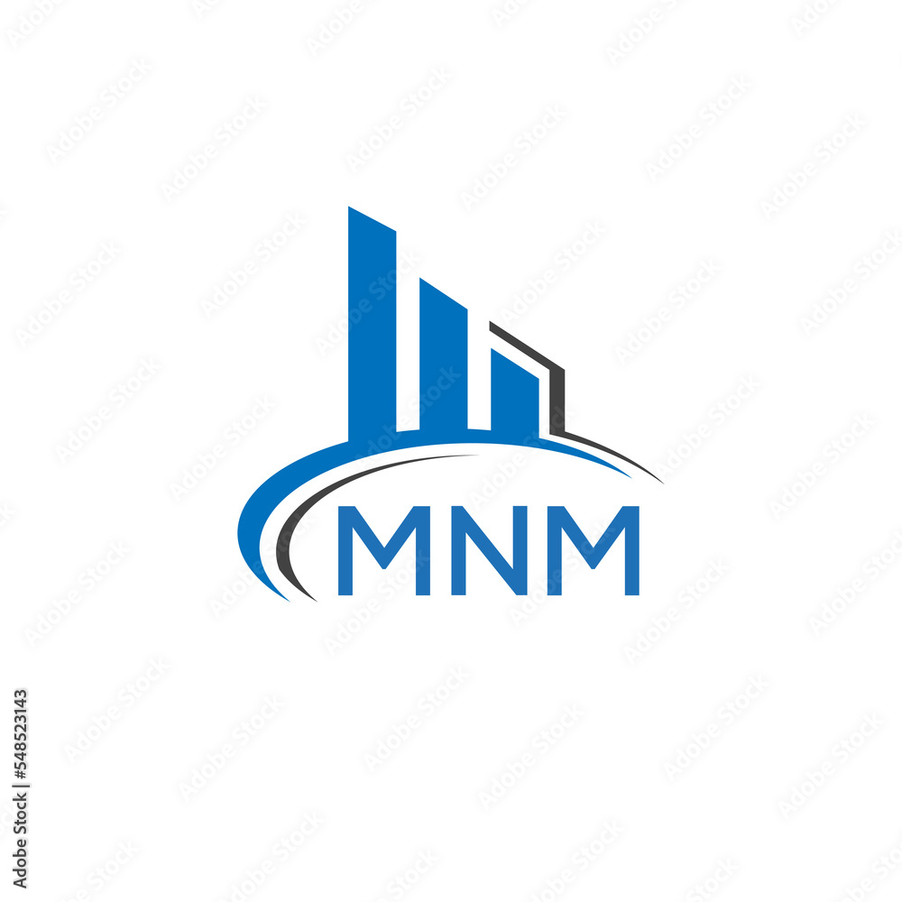 MNM letter logo. MNM blue image. MNM Monogram logo design for ...