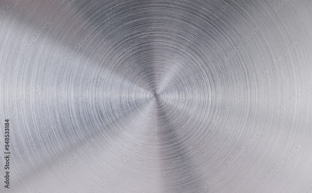 Brushed metal texture. Circular pattern Stock Photo | Adobe Stock